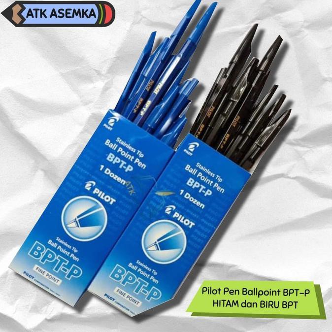 Jual Pilot Pen Ballpoint BPT-P / Pulpen Pilot BPTP HITAM / BIRU BPT ...