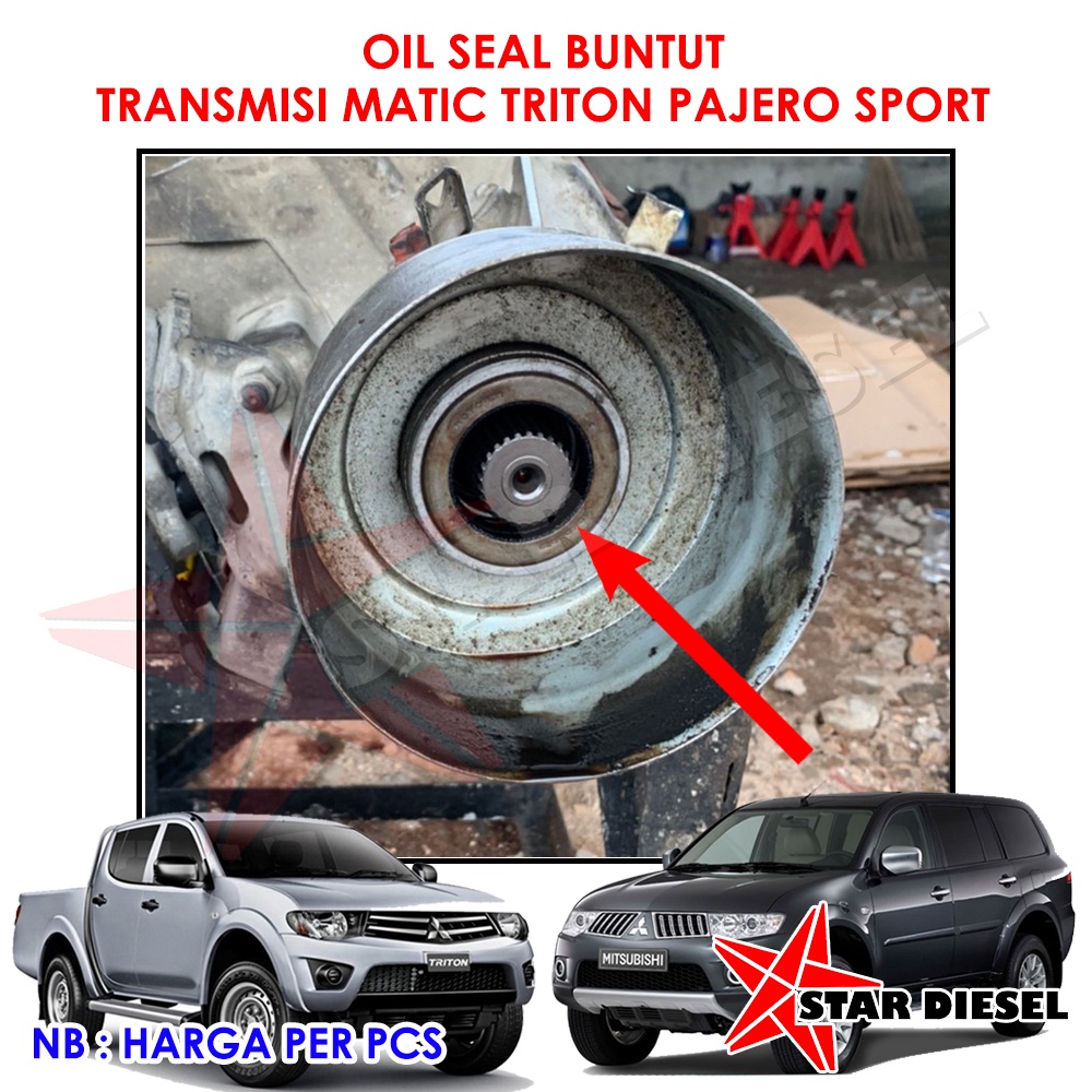 Jual SEAL POMPA OLI METIC UJUNG BELAKANG PAJERO SPORT TRITON ...