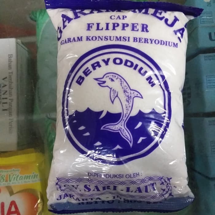 Jual flipper garam 500gr garam halus halal bppom | Shopee Indonesia