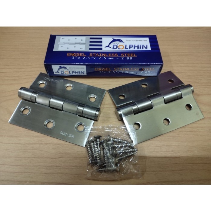 Jual engsel jendela 3" stainless SUS 304 dolphin dolpin/ENGSEL JENDELA PINTU TEBALLL BERKUALITAS ...