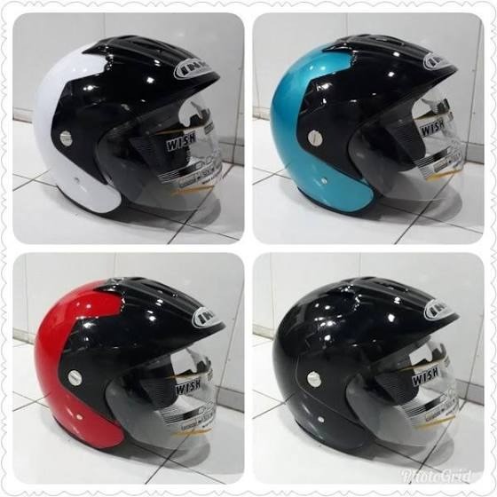 Jual HElM INK classic KLASIC tipe CX390 merah putih hitam biru | Shopee ...