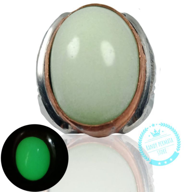 Jual Batu Cincin Akik Posfor Glow In The Dark ( Menyala Dalam Gelap ...
