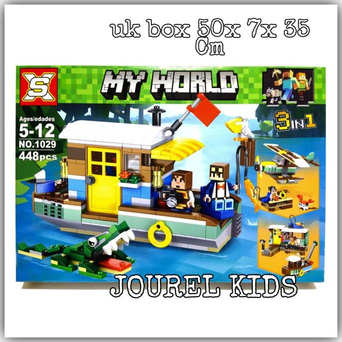 Jual Mainan Anak Lego My World Minecraft 3In1 Brick Sy Lele Lepin ...