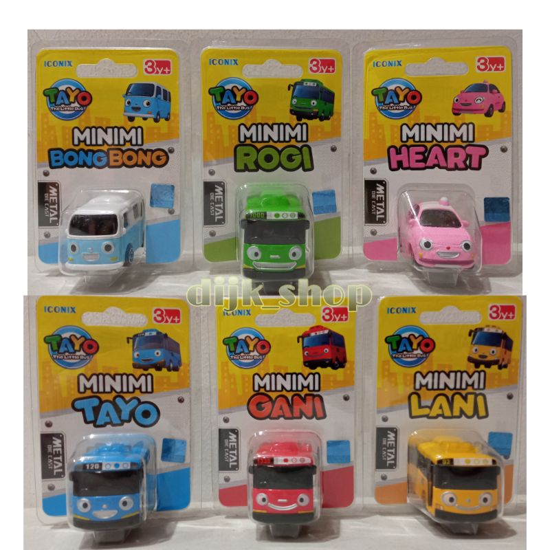 Jual Tayo the little bus mini karakter mobil di serial tayo little bus ...