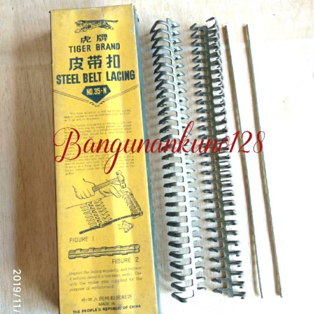 Jual Alligator Kuku Macan / Steel Belt Lacing no 35 merek Tiger Brand ...