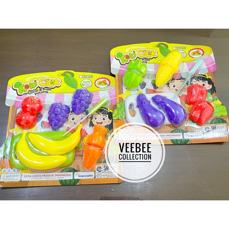 Jual Mainan potong buah Bagus/ mainan anak buah/ buah potong/ buah ...