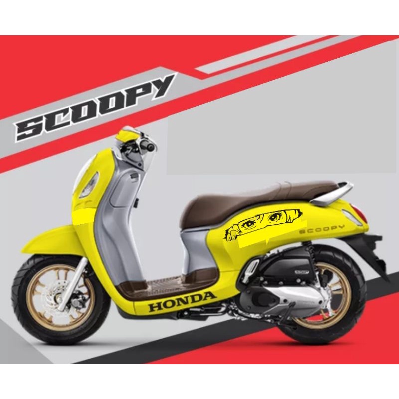 Jual stiker motor sticker cutting variasi cewek mengintai | Shopee ...