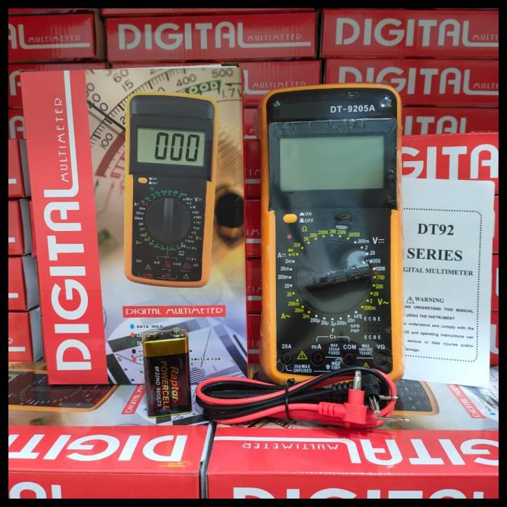 Jual Multitester Digital / Multimeter Avometer Dt-9205A | Shopee Indonesia