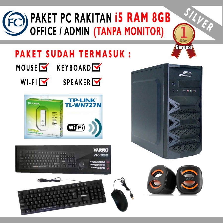 Jual PAKETAN PC ONLY OFFICE / KASIR / ONLINE CLASS MURAH I5 RAM 8GB ...