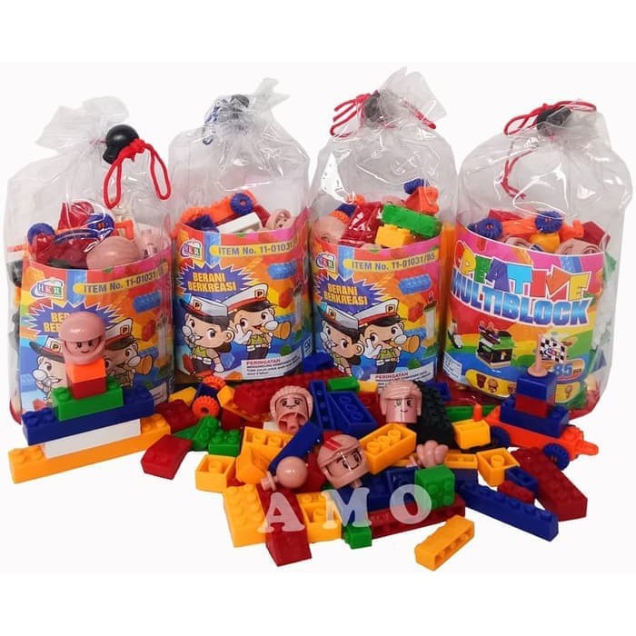 Jual Mainan Anak CREATIVE BLOCK ISI 85 PCS - MAINAN LEGO BLOCCK EDUKASI ...