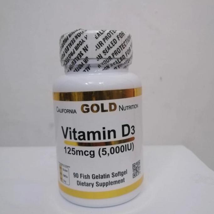 Jual California gold nutrition vitamin D3 125mcg (5000iu) 90 fish ...