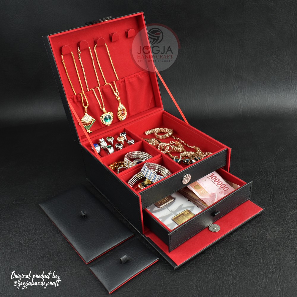Jual New Jewelry Box - Kotak Tempat Perhiasan Emas, Kalung, Gelang ...