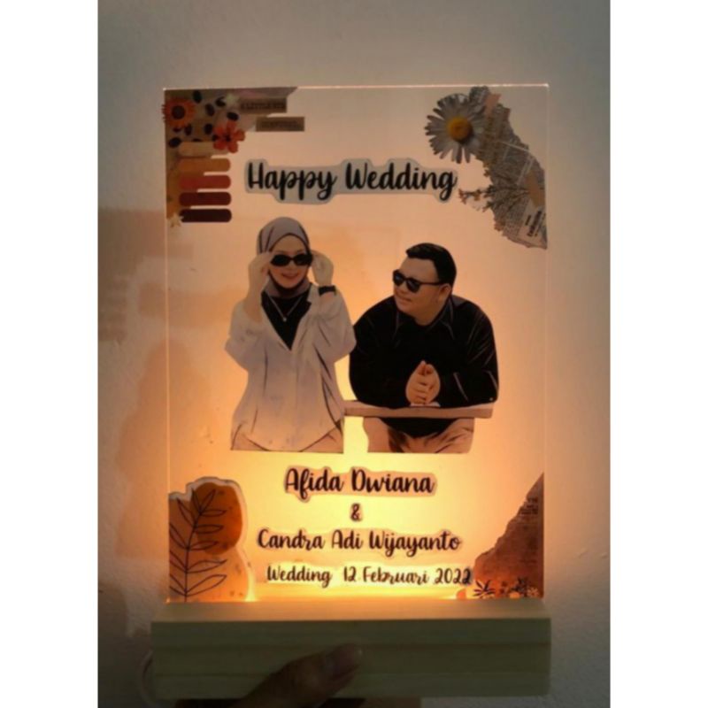 Jual TANPA PO) Custom Acrylic foto kado wisuda kado ulang tahun kado ...