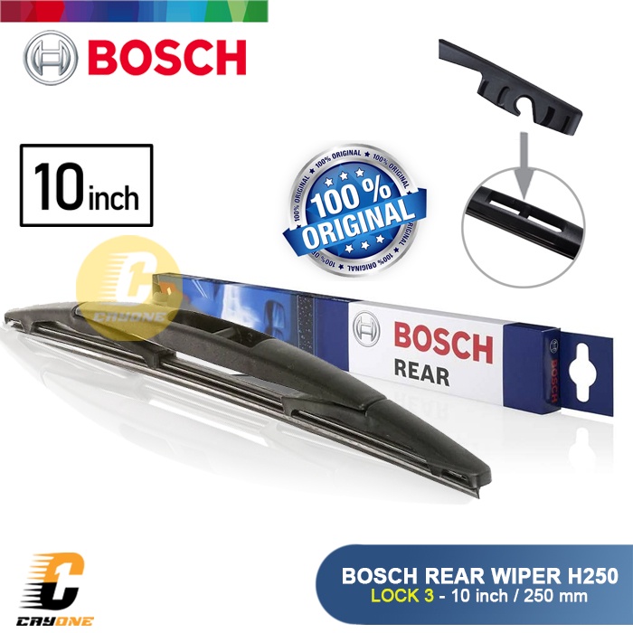 Jual BOSCH Rear Wiper Blade (Wiper Belakang) Roc Lock 3 H250 250mm 10 ...