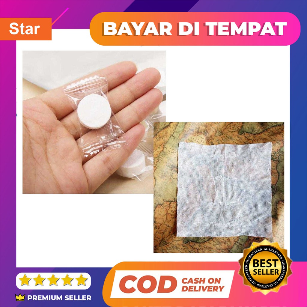 Jual TISSUE TISUE TISU HANDUK MINI PERMEN TRAVELLING KOMPRESS TOWEL ...