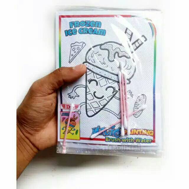 Jual Mainan anak Magic painting mewarnai dengan cotton bud murah ...