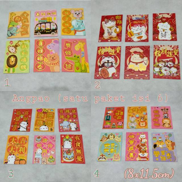 Jual Ang Pao Netral Angpau Angpao Lucu Hung Bao Chinese Red Envelope ...