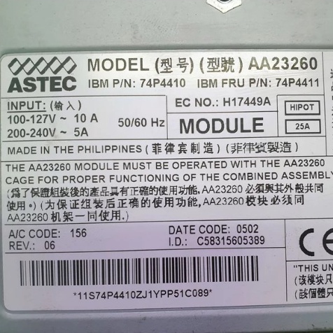 Jual POWER SUPPLY ASTEC AA23260 | Shopee Indonesia