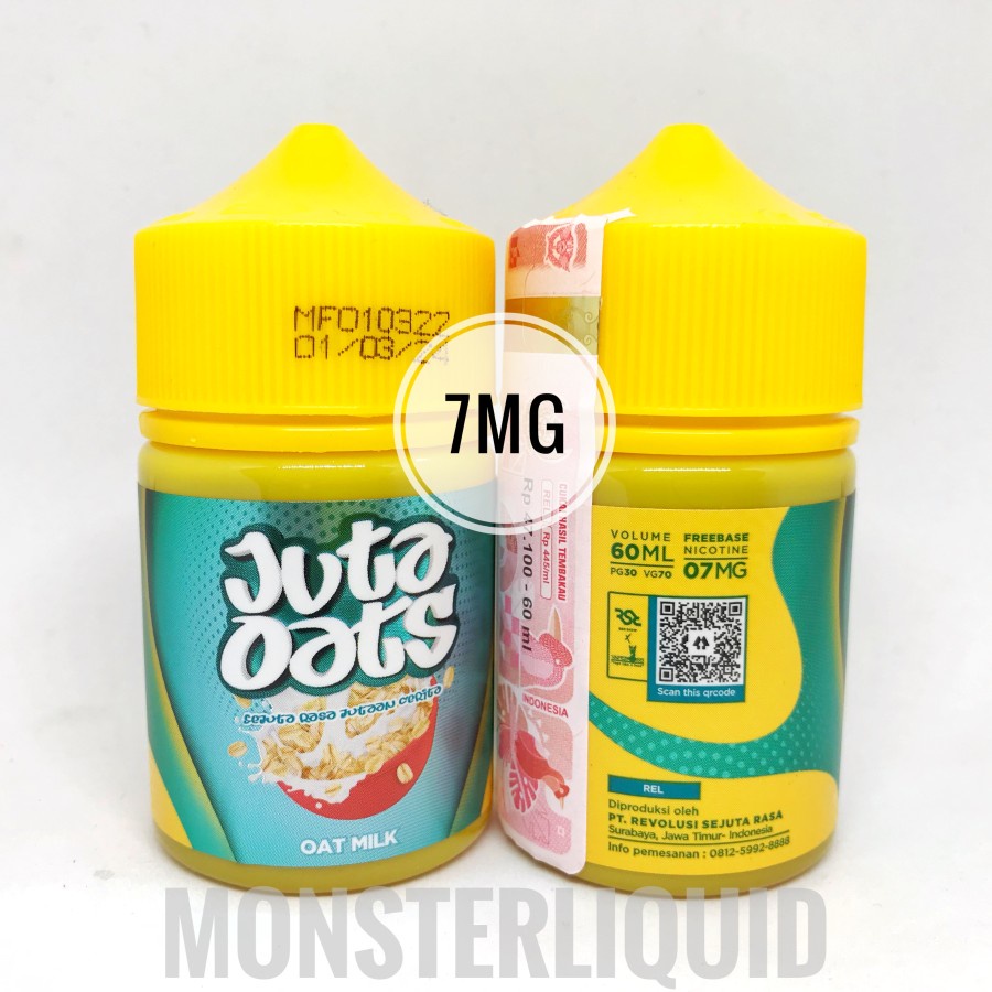 Jual JUTA OATS OAT MILK BY RSR 7MG 60ML | Shopee Indonesia