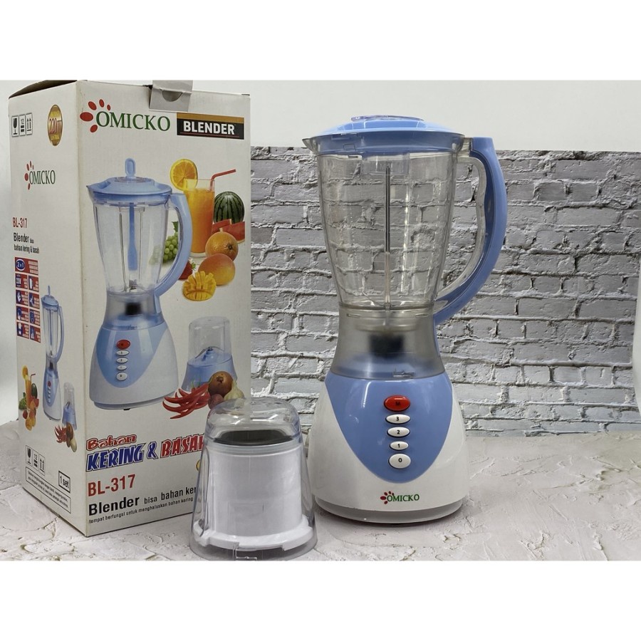 Jual Blender Omicko 2 in 1 BL 317 | Blender Kering dan Basah promo | Shopee Indonesia
