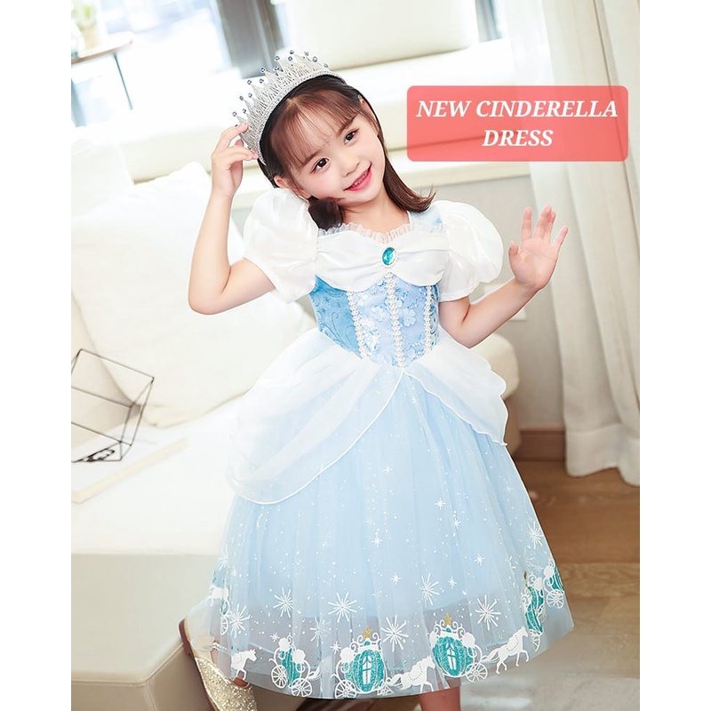 Jual NEW CINDERELLA DRESS KOSTUM PRINCESS ANAK GAUN PESTA PRINCES ...