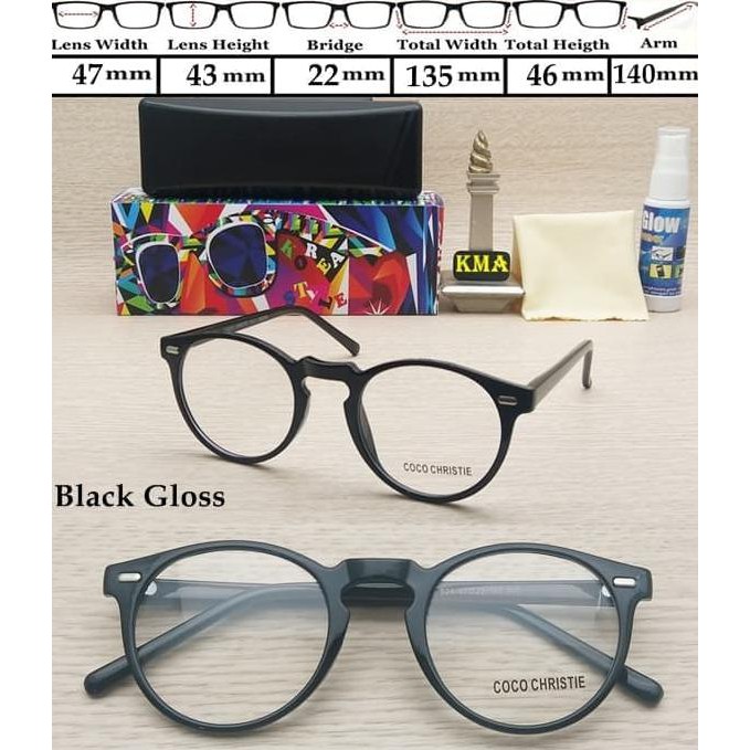 Jual Frame Kacamata Minus Korea Style Coco Christie Kacamata Frame ...