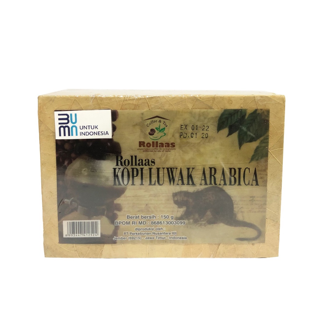 Jual Kopi Rolas Luwak Arabika 150 gr - Original | Shopee Indonesia