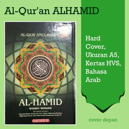 Jual Al-Qur'an Al-Hamid A5 Hijau ( Bombay Bergaris ) | Shopee Indonesia