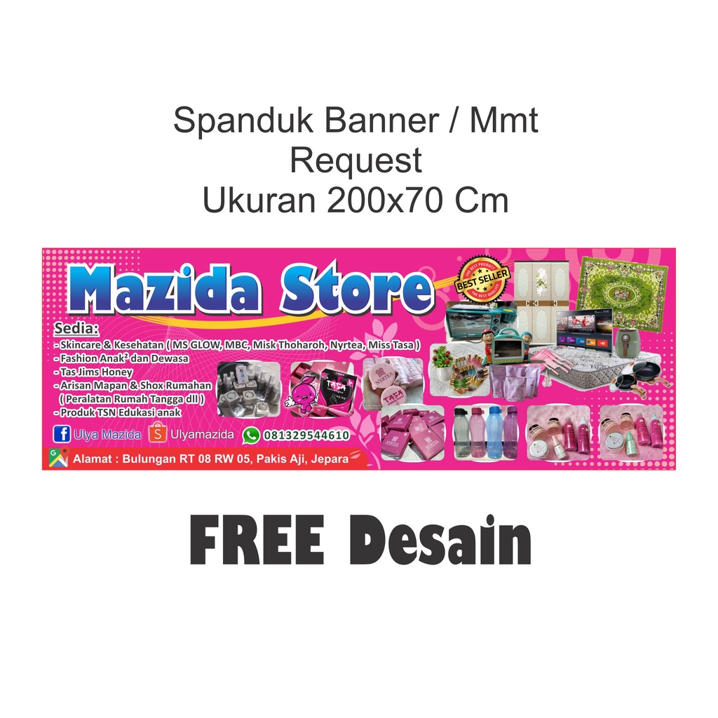 Jual Spanduk Banner MMT Custom Desain & Ukuran | Shopee Indonesia