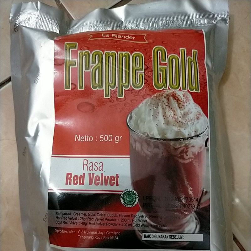 Jual Minuman Frappe gold red velvet | Shopee Indonesia
