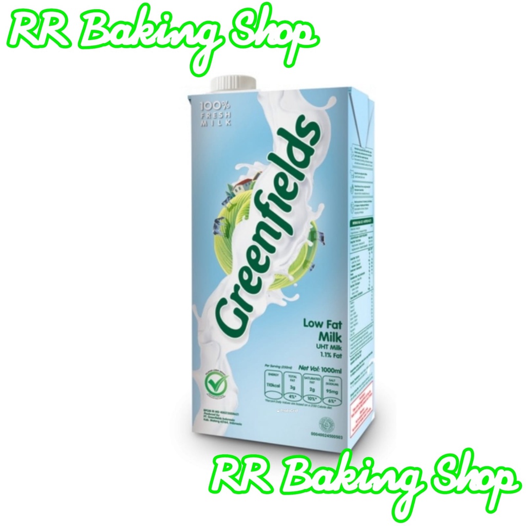 Jual Susu Greenfields UHT Low Fat / Rendah Lemak 1000 ml (1liter ...