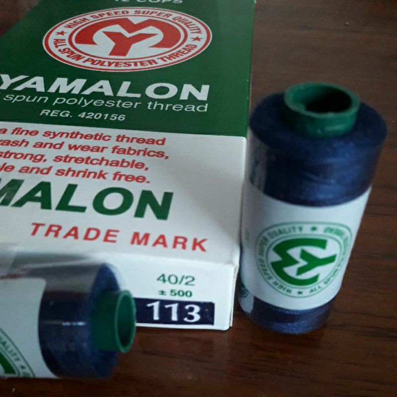 Jual [2/5] Benang Jahit Yamalon 500yds Biru Lengkap | Shopee Indonesia