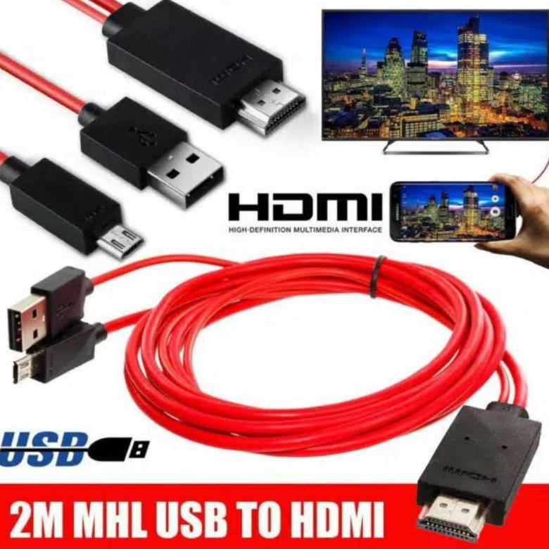 Jual Kabel Mhl Converter Micro Usb To Hdmi Hp Android Ios Ke Tv Dan ...