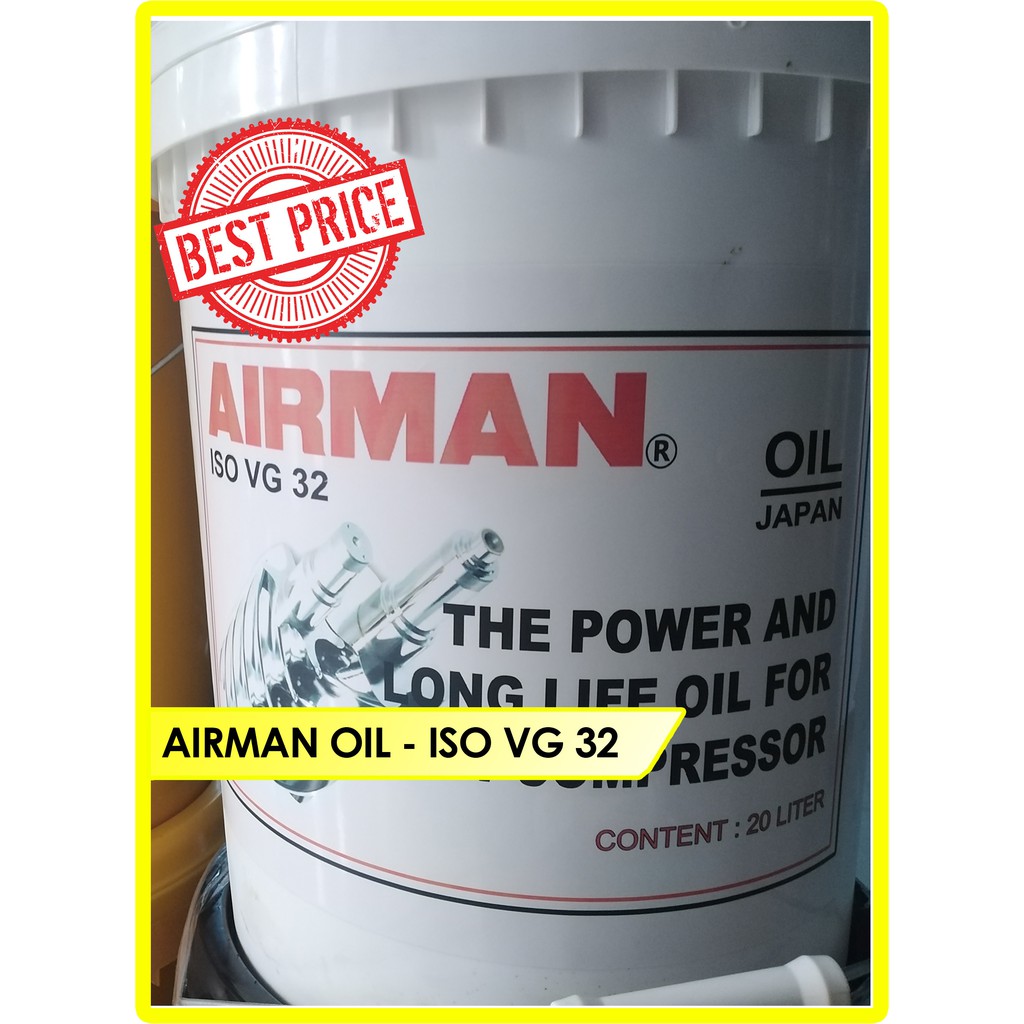 Jual AIRMAN OIL COMPRESSOR SCREW - ISO VG 32 | Shopee Indonesia