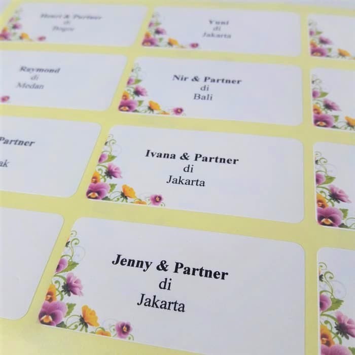 Jual jasa cetak / print Label nama Undangan tom & jerry 103 motif | Shopee Indonesia