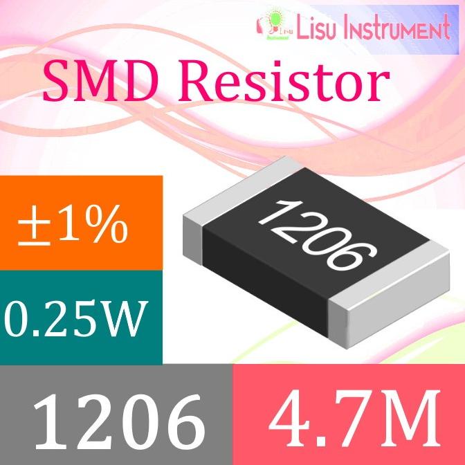 Jual 4.7M 1206 1% Thick Film Resistors SMD Chip Resistor 4704 475 ...