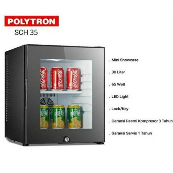Jual Polytron Mini Kulkas Showcase 30 Liter Sch 35 Tokomilooo | Shopee ...