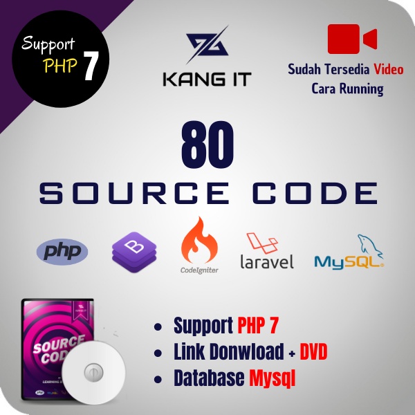 Jual 80 Source Code Program Support PHP 7 Sistem Informasi Berbasis Web | Shopee Indonesia
