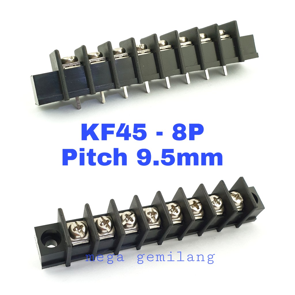 Jual Terminal Blok KF45 8p | terminal baut | barrier terminal block ...