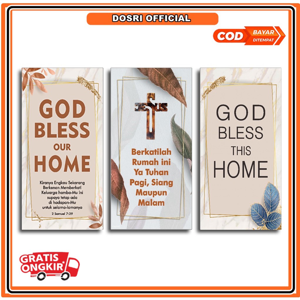 Jual [NEW] Hiasan Dinding Tema Religi Wall Decoration 15cm x 30cm ...