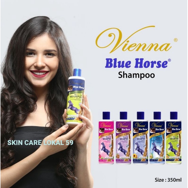 Jual VIENNA SHAMPOO BLUE HORSE - SHAMPO KUDA ORIGINAL BPOM 350ML ...