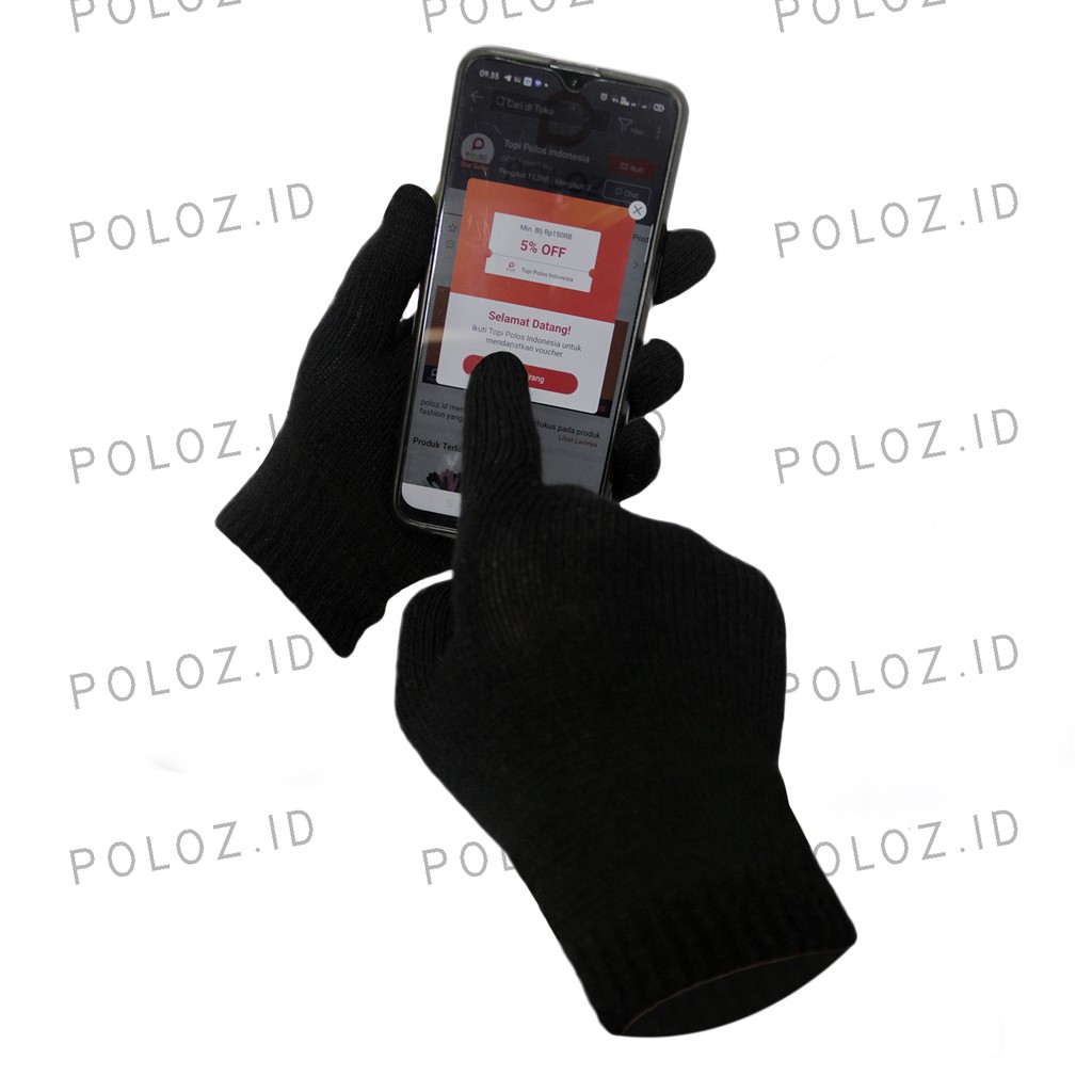Jual sarung tangan touch screen handphone sarung tangan touchscreen hp ...