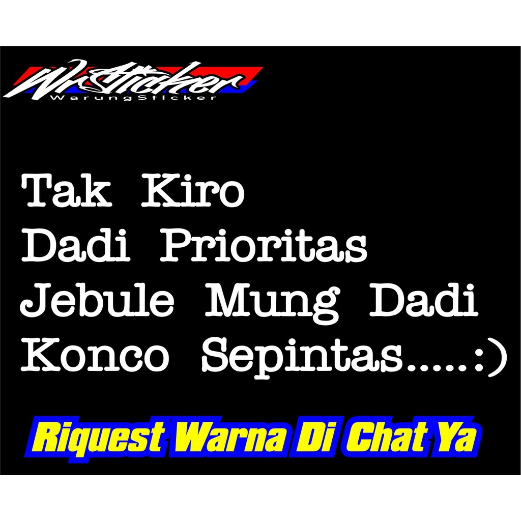 Jual sticker kaca samping kata kata l300 granmax carry CANTER ELF TRUCK ...