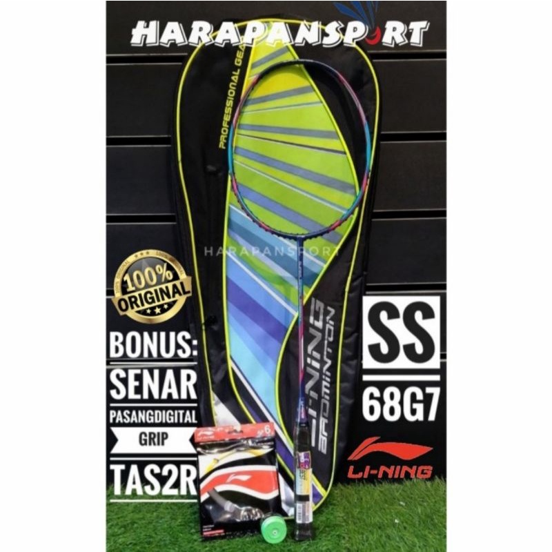 Jual RAKET BADMINTON LINING SUPER SERIES SS68G7 SS 68G7 ORIGINAL 100% ...