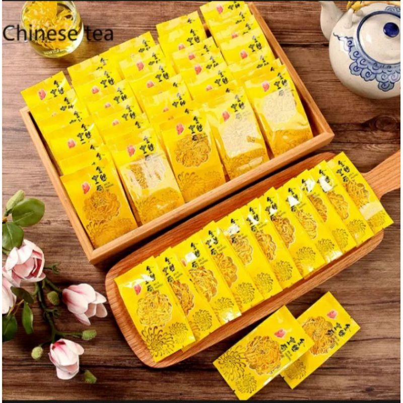 Jual GOLDEN CHRYSANTHEMUM FLOWER TEA / TEH BUNGA KEMBANG DRIED / TEH ...