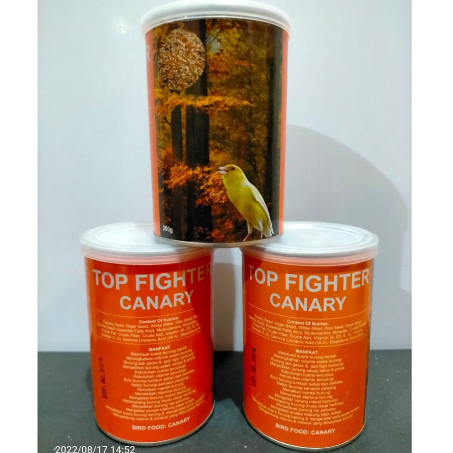 Jual TOP FIGHTER CANARY Pakan lomba untuk burung kenari stamina dan ...
