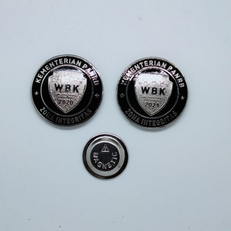 Jual Pin Wbk Zona Integritas / Anti Korupsi Indonesia / Pin Wbm Zona ...