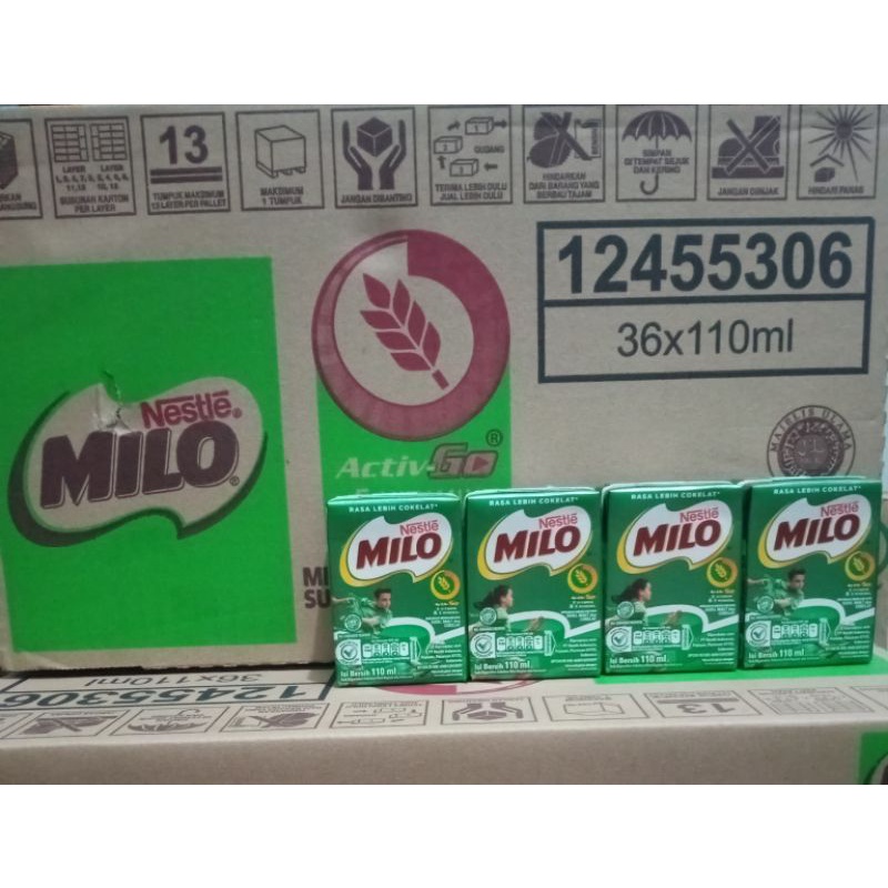 Jual milo uht 110ml (1paket isi 4pc) | Shopee Indonesia