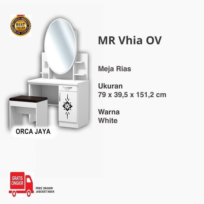 Jual Meja Rias MR Vhia OV | Shopee Indonesia