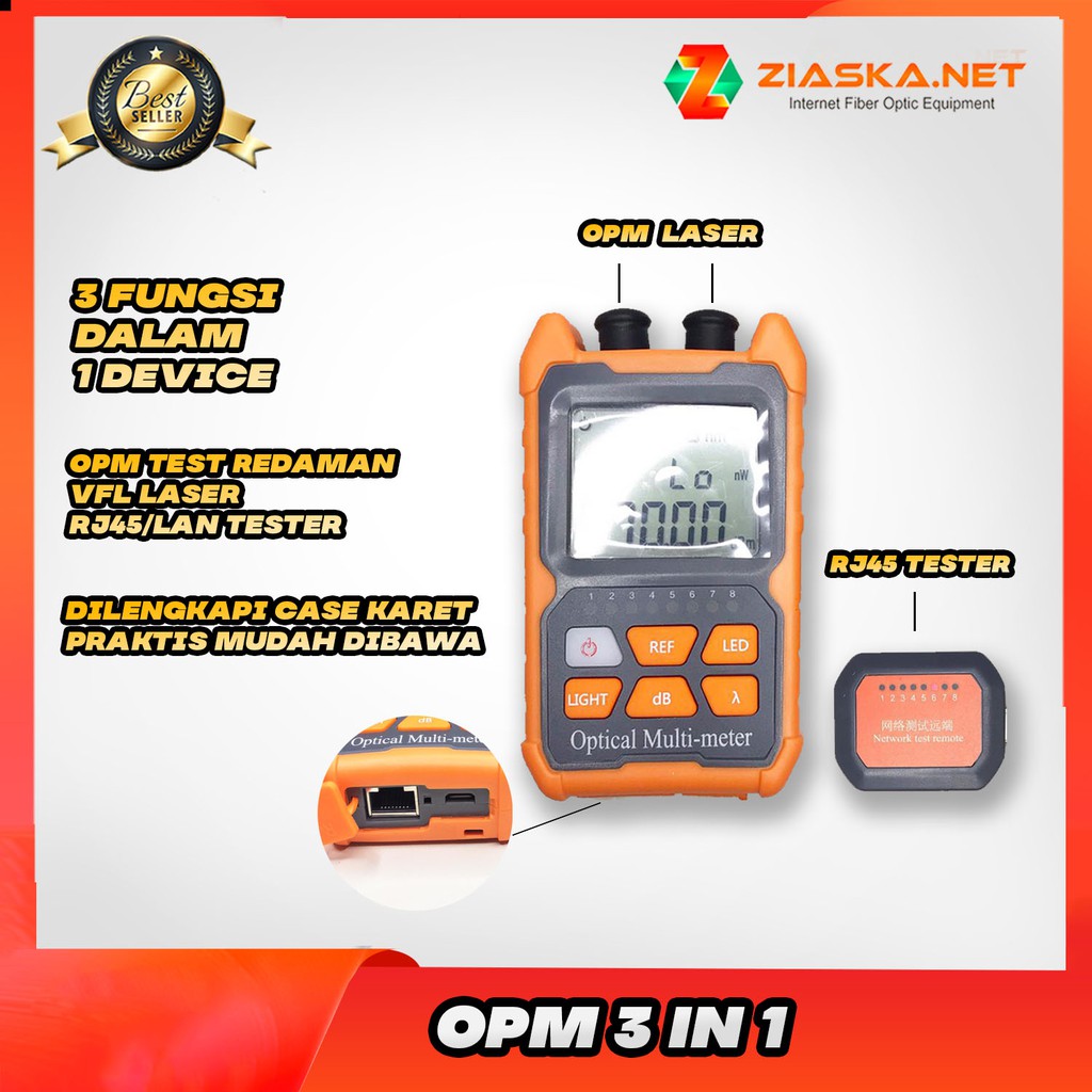 Jual Mini OPM 3 in 1 OPTICAL POWER METER OPM VFL RJ45 LAN Network ...